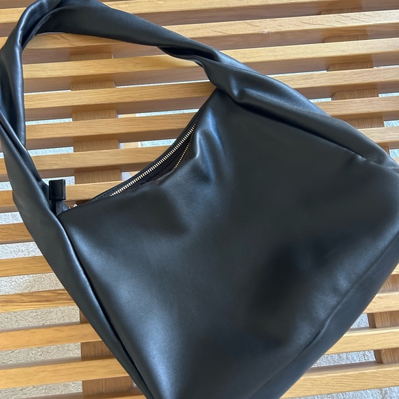 Target | Bags | Target Black Womens Soft Faux Leather Shoulder Bag ...